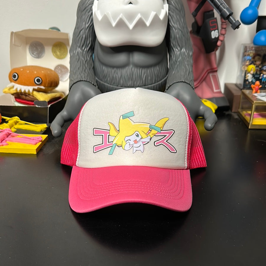 *SAMPLE* Jirachi Trucker Hat Pink – EcosysLA